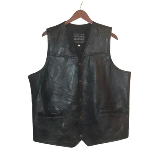 Maxam | Jackets & Coats | Mens Top Grain Lambskin Leather Vest Italian ...
